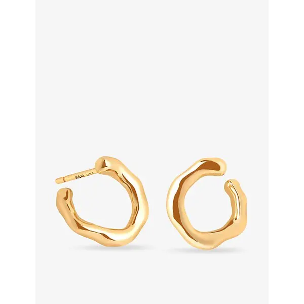 ASTRID & MIYU 18ct Yellow Gold-plated Sterling Silver Hoop Earrings - 18ctgoldplatedsilver