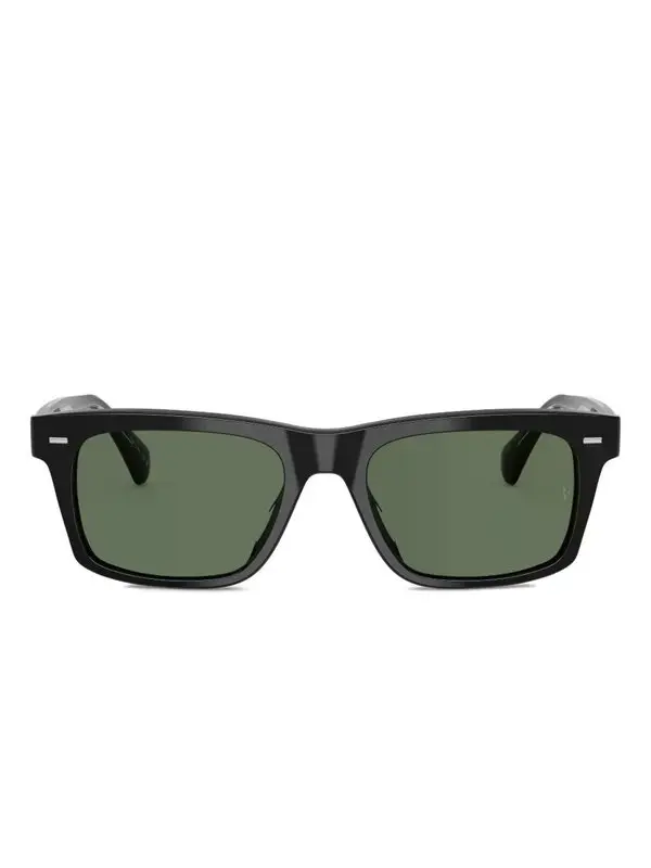 Oliver Spencer Rectangle-frame Sunglasses - Black