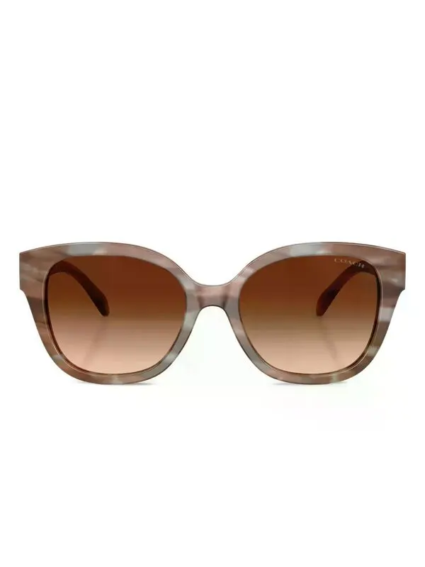 COACH® Marble-effect Sunglasses - Brown