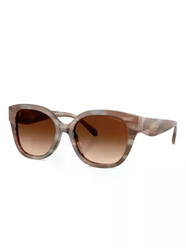 COACH Marble-effect Sunglasses - Brown