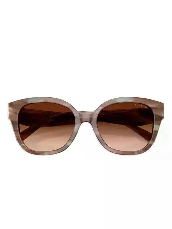 COACH Marble-effect Sunglasses - Brown