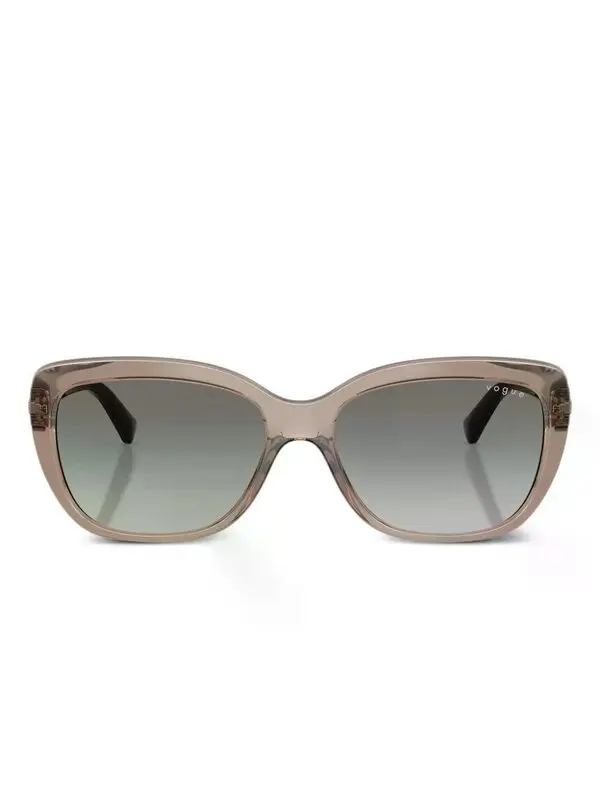 VOGUE EYEWEAR Crystal-embellished Square Sunglasses - Brown