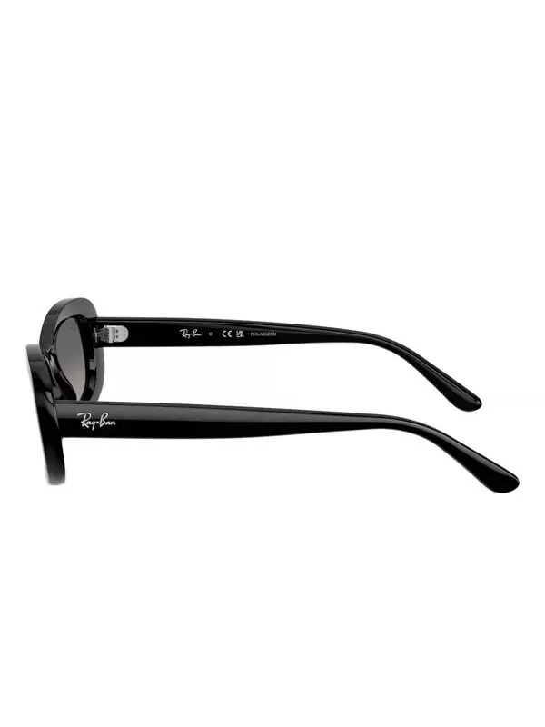 Ray-ban Oval-frame Sunglasses - Black