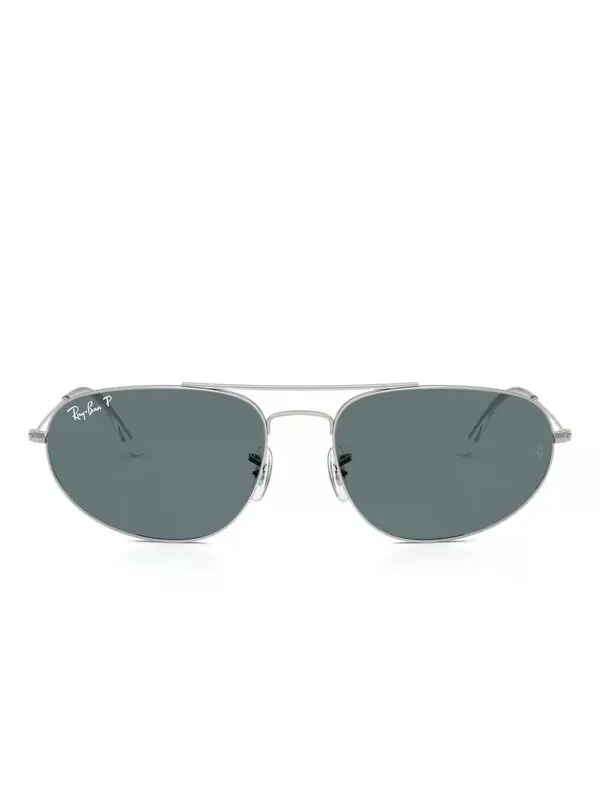 Ray-ban Explorer Iv Pilot Double-bridge Sunglasses - Silver
