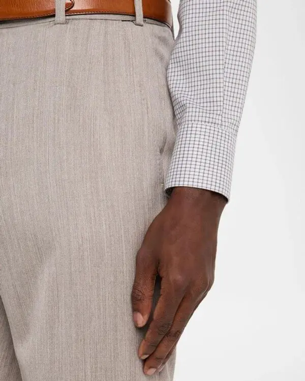 Brioni Journey Flat-front Trousers