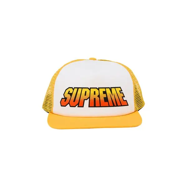 Supreme Gradient Mesh Back 5-panel Cap - Yellow