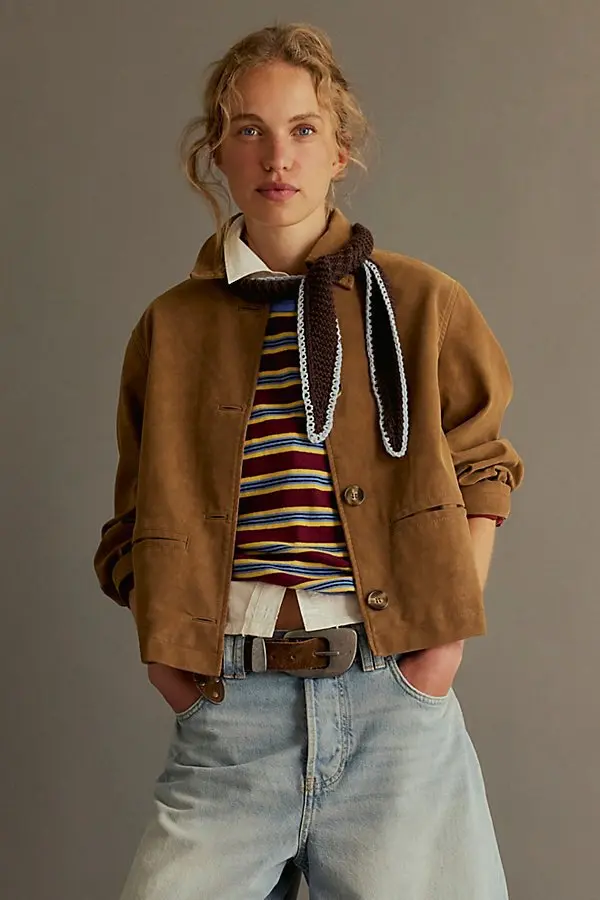 Free People We The Free Hera Vegan Suede Jacket