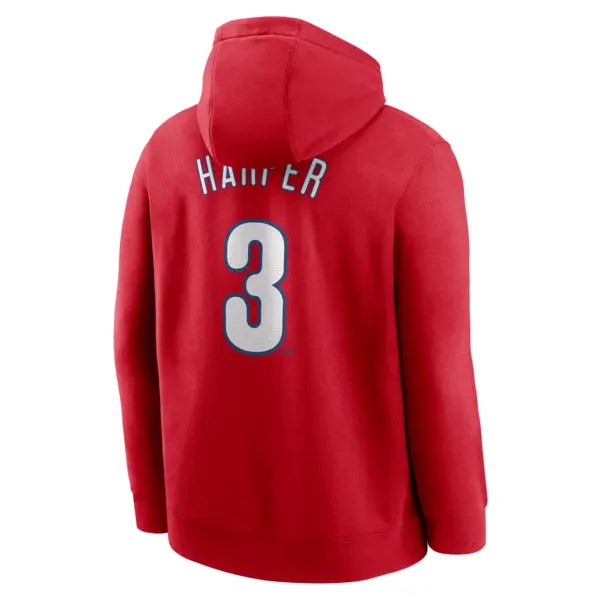 Nike Bryce Harper Philadelphia Phillies Club Mlb Pullover Hoodie - Red