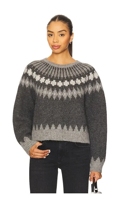 NILI LOTAN Alena Sweater - Grey