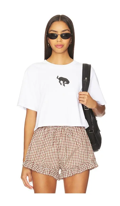 DARLIN Buckin' Bronc Cropped Tee