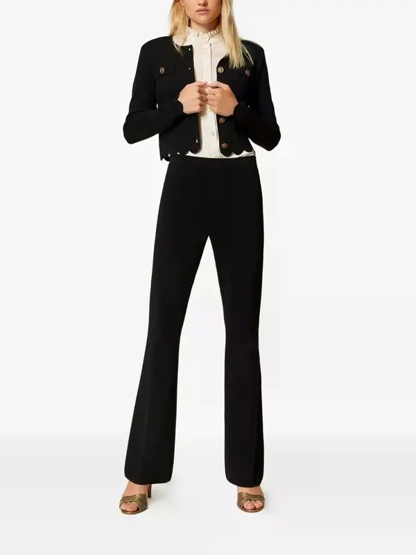TWINSET Flared Knit Trousers
