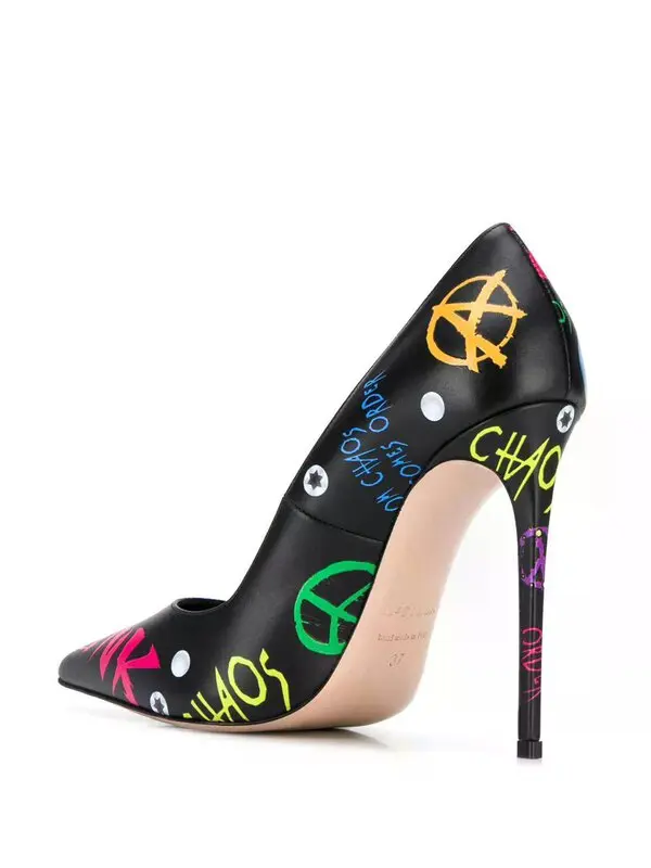LE SILLA Eva 120 Printed Pumps - Black