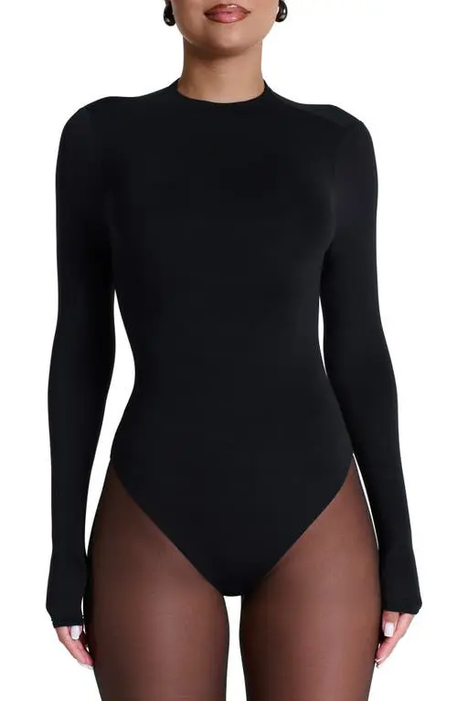 Naked Wardrobe Long-sleeve Bodysuit - Black