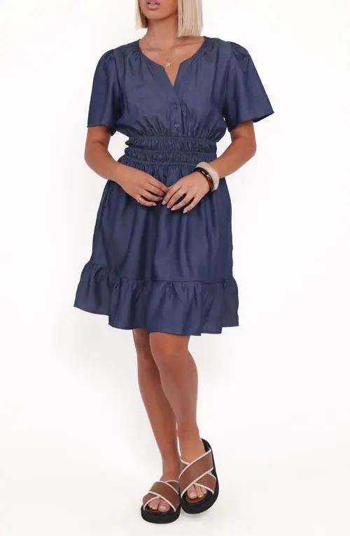 PETAL & PUP Morwenna Ruffle Mini Dress