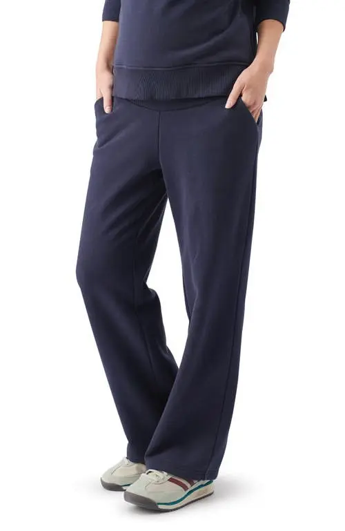 RIPE MATERNITY Relaxed Fit Fleece Jogger - Navy