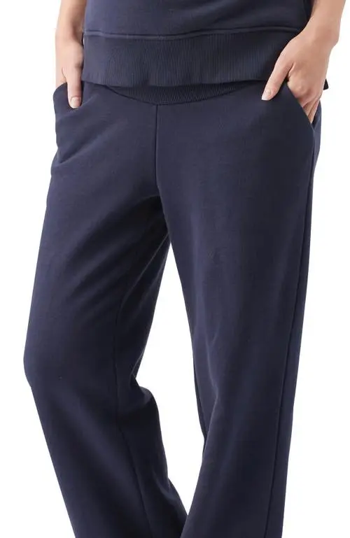 RIPE MATERNITY Relaxed Fit Fleece Jogger - Navy