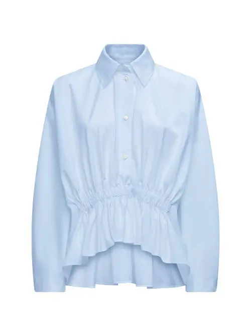 CALLAS MILANO Tarquinia Gathered Top - Blue