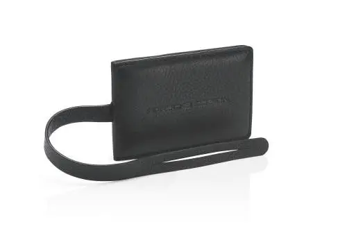 Porsche Design Leather Luggage Tag - Black