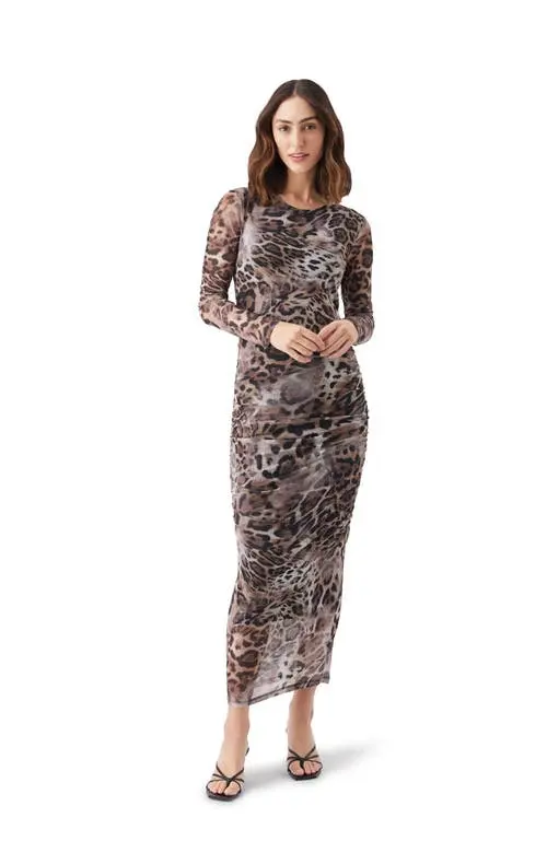 RIPE MATERNITY Savannah Printed Mesh Jersey Dress