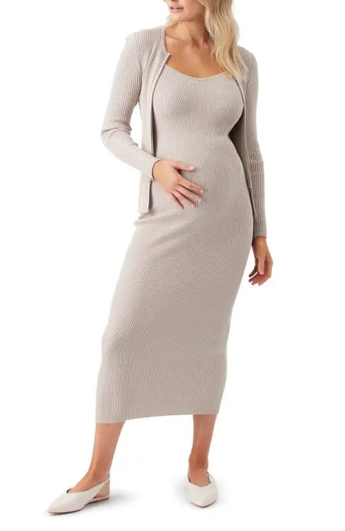 RIPE MATERNITY Celine Rib Knit Dress