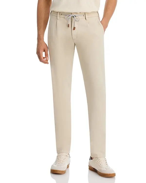 Eleventy Jersey Jogger Pants - Sand