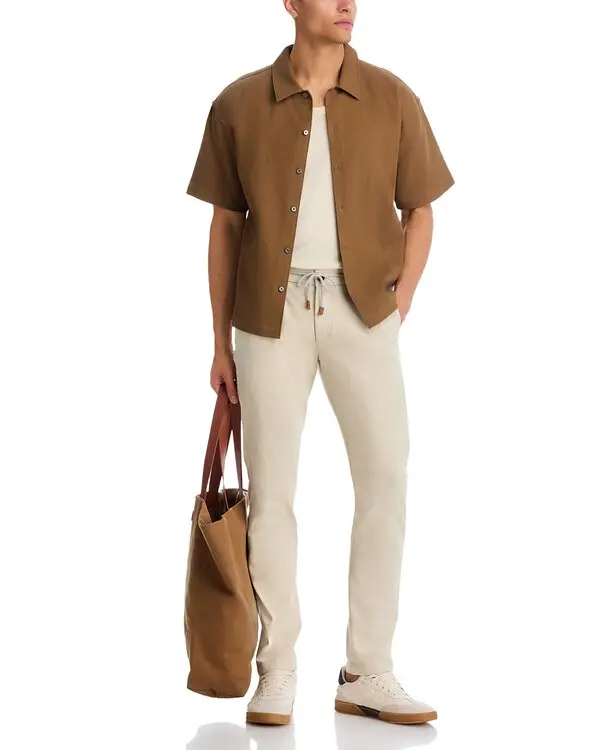 Eleventy Jersey Jogger Pants - Sand