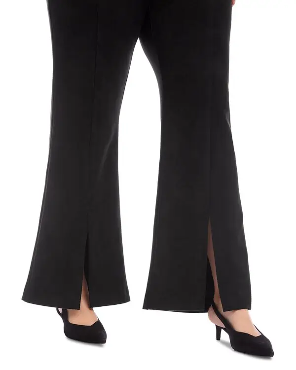 Karen Kane Faux Suede Front Slit Pants