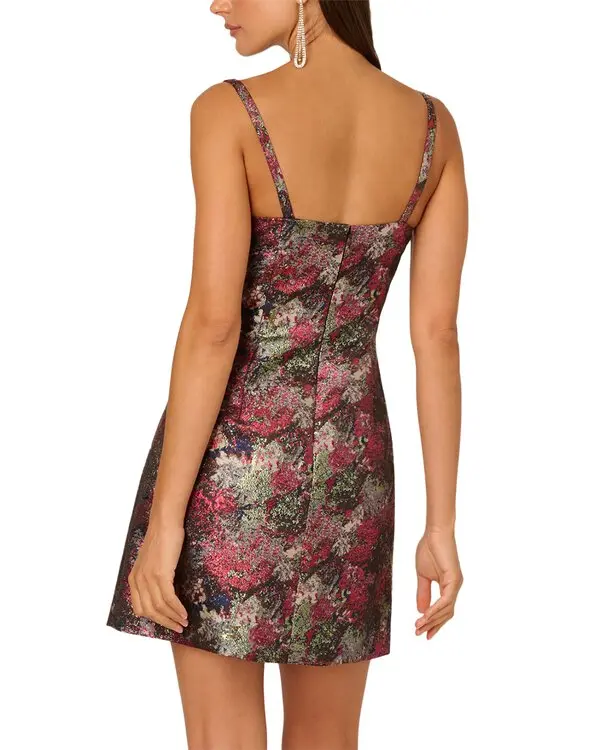 adrianna papell metallic jacquard sheath dress Adrianna Papell Beige Sheath Dress Metallic Jacquard Womens Sz 6