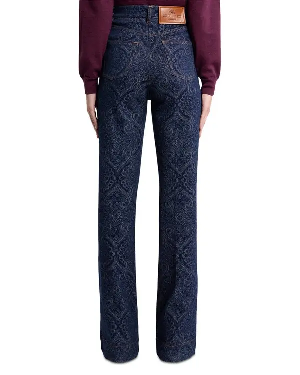 Etro Paisley Bootcut Jeans
