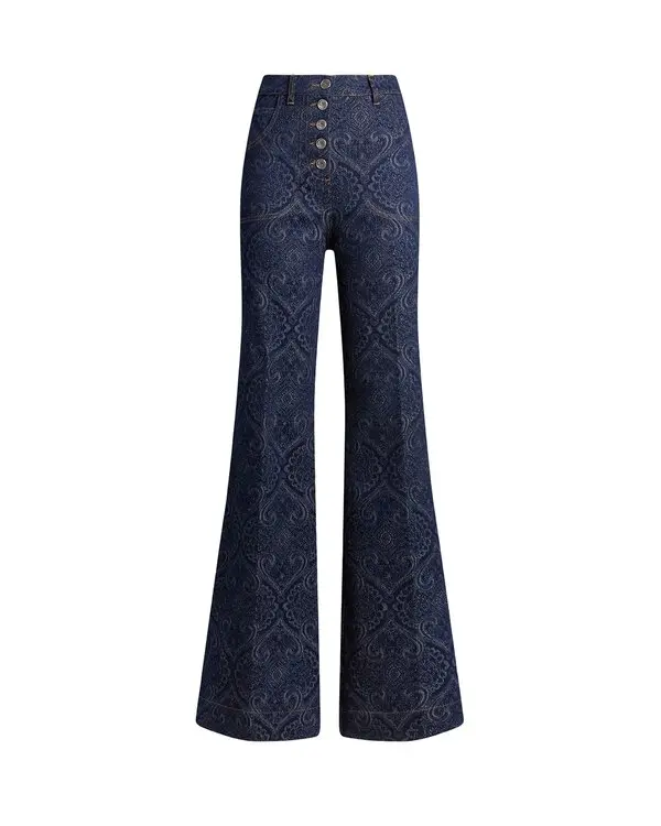 Etro Paisley Bootcut Jeans