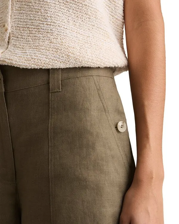 REISS Petites Ashby Linen Pants