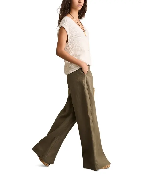 REISS Petites Ashby Linen Pants