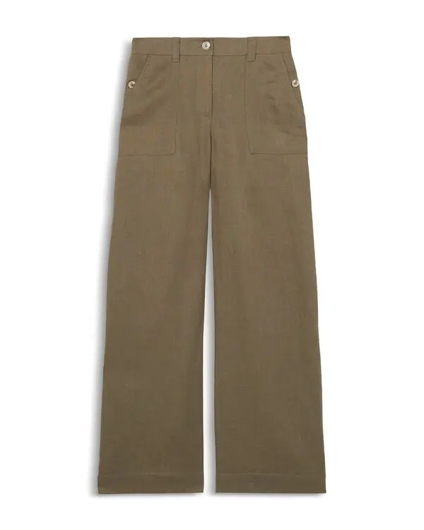 REISS Petites Ashby Linen Pants