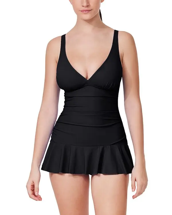 GOTTEX D Cup Swim Dress - Black