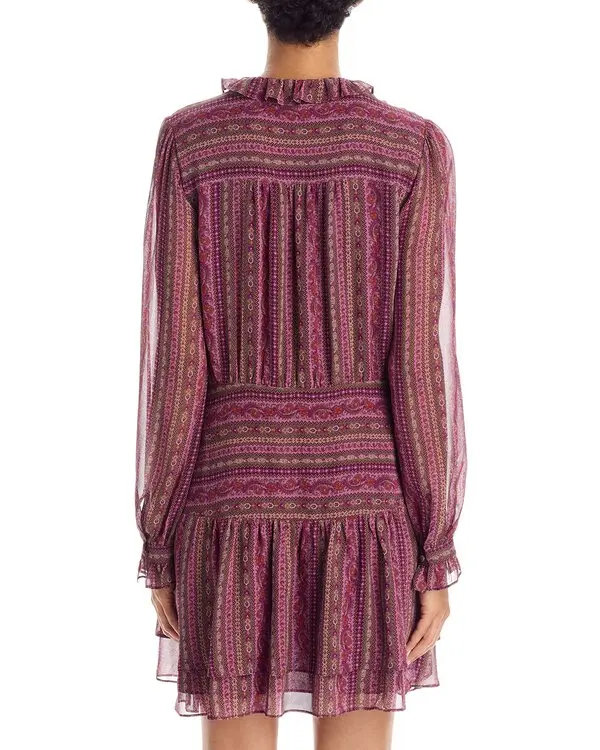 Paige Nantes Printed Silk Mini Dress