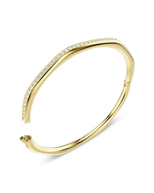 SWAROVSKI Dextera Pave Crystal Bangle Bracelet - Gold
