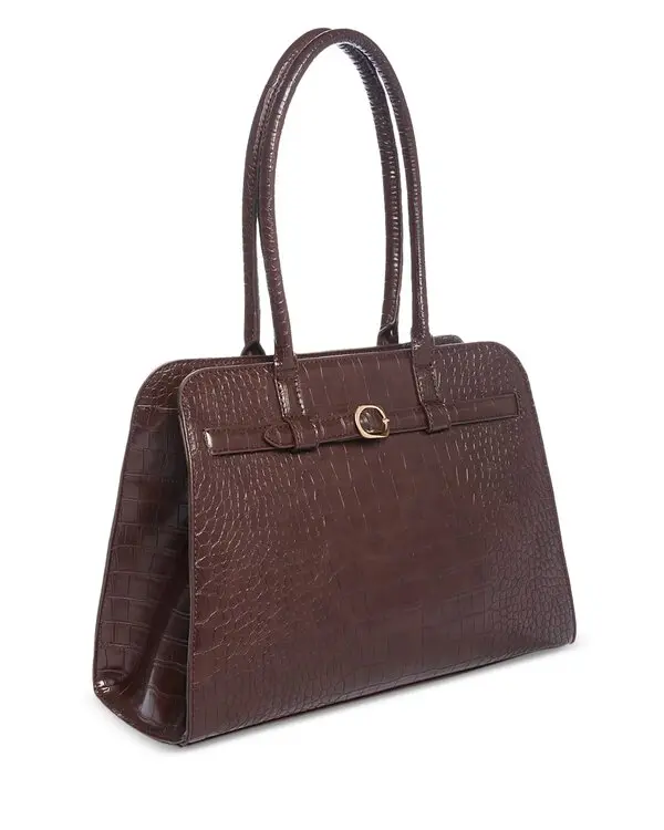 Aqua Belted Shoulder Bag