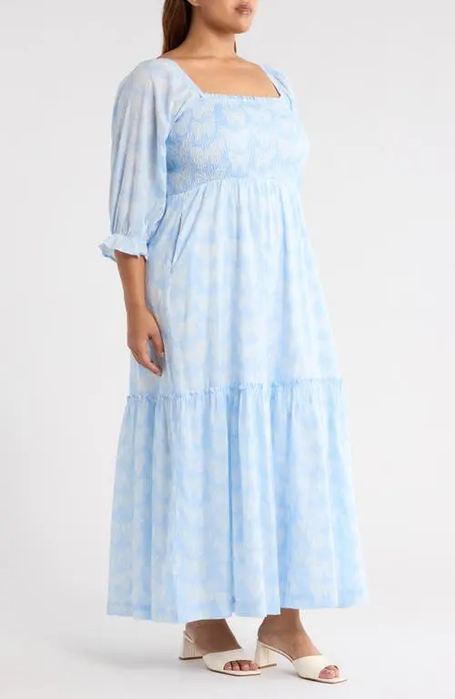 SUGARLIPS Aubry Butterfly Smocked Maxi Dress