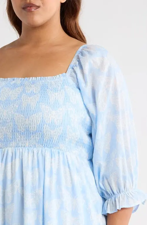 SUGARLIPS Aubry Butterfly Smocked Maxi Dress