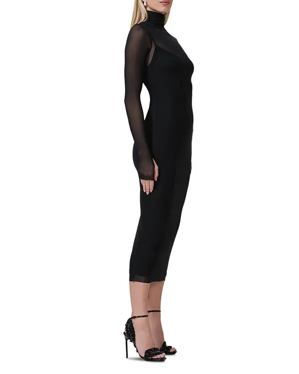 AFRM Power Mesh Bodycon Midi Dress