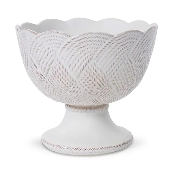 JULISKA Le Panier Mystic Knot Footed Bowl - Whitewash