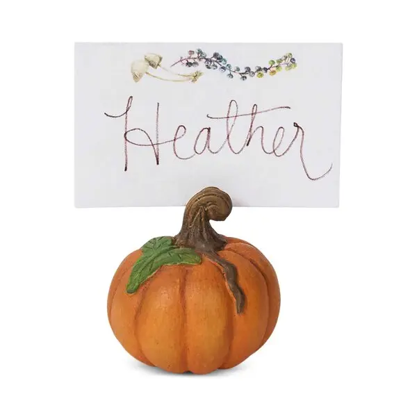 JULISKA Forest Walk Pumpkin Place Card Holders, Set Of 4