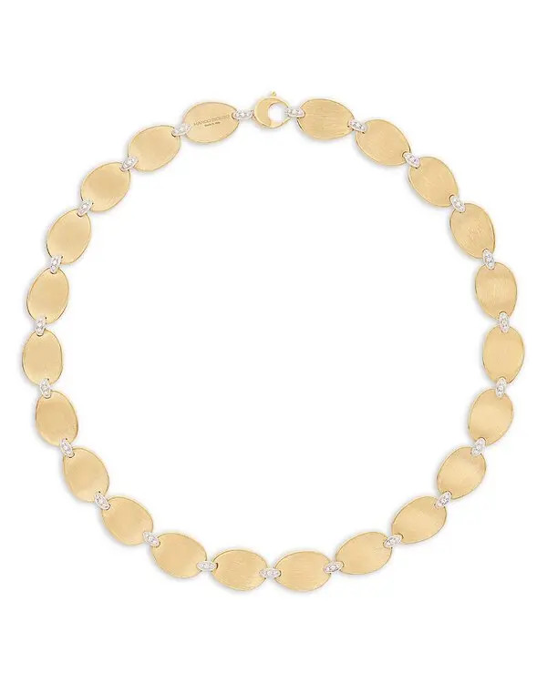 Marco Bicego 18k Gold Lunaria Diamond Collar Necklace - White/gold
