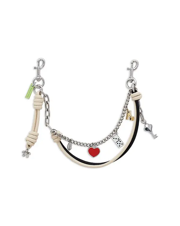 Marc Jacobs The Mini Icon Chain Charm - Black/cloud