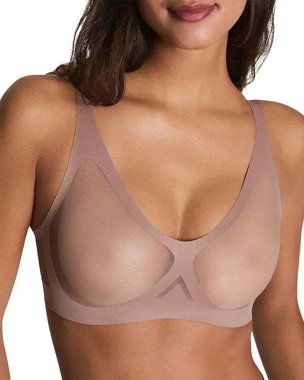 Spanx Plunge Bralette - Cafe Au Lait