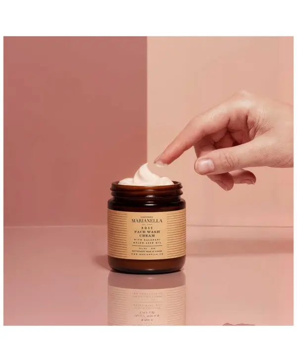 JABONERIA MARIANELLA Rose Face Wash Cream 3 Oz