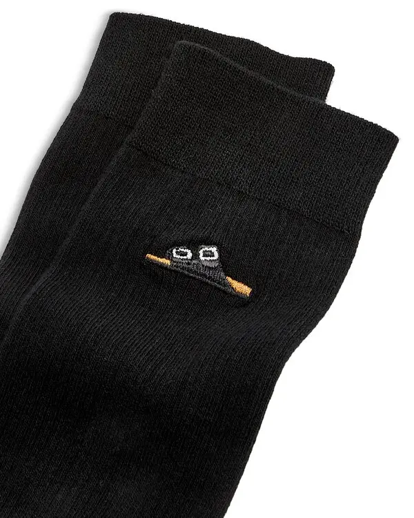 BIRKENSTOCK Ribbed Crew Socks - Black