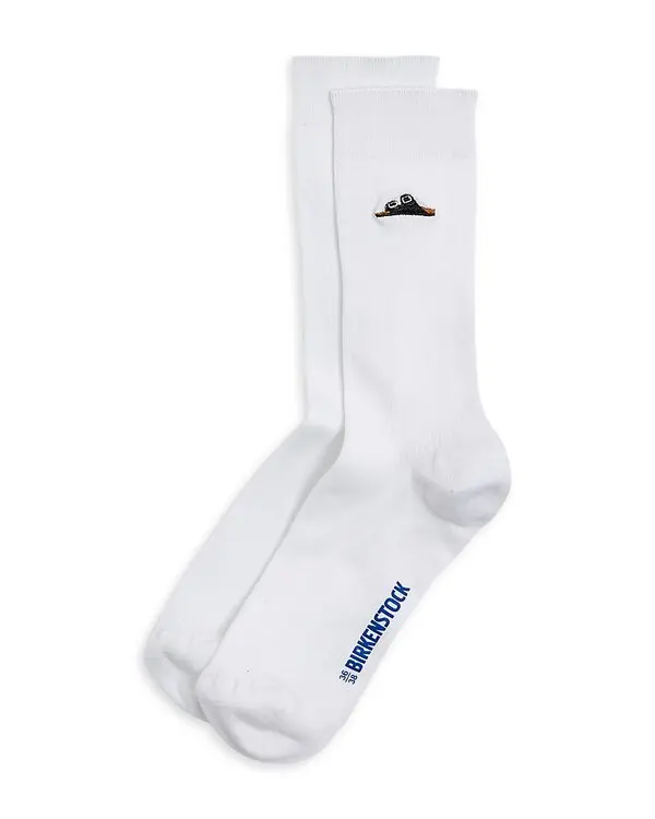 BIRKENSTOCK Ribbed Crew Socks - White