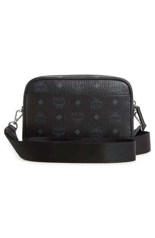 Mcm Aren Crossbody In Visetos - Black