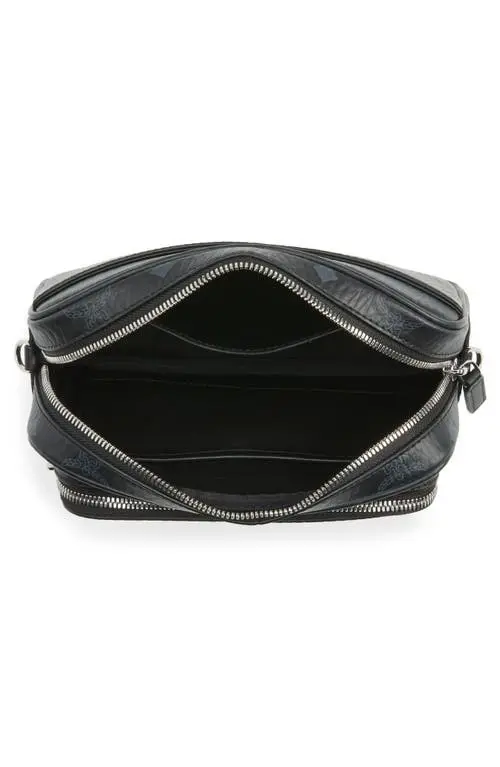 Mcm Aren Crossbody In Visetos - Black